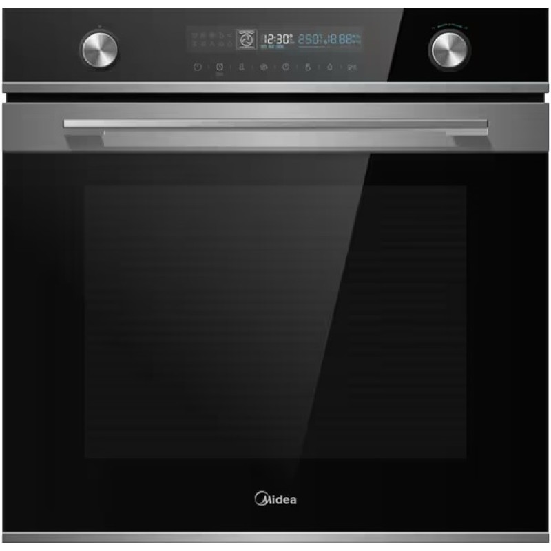 Midea 7NM30E0 εντοιχιζόμενος φούρνος με τηλεσκοπικό μηχανισμό 72lt inox ...